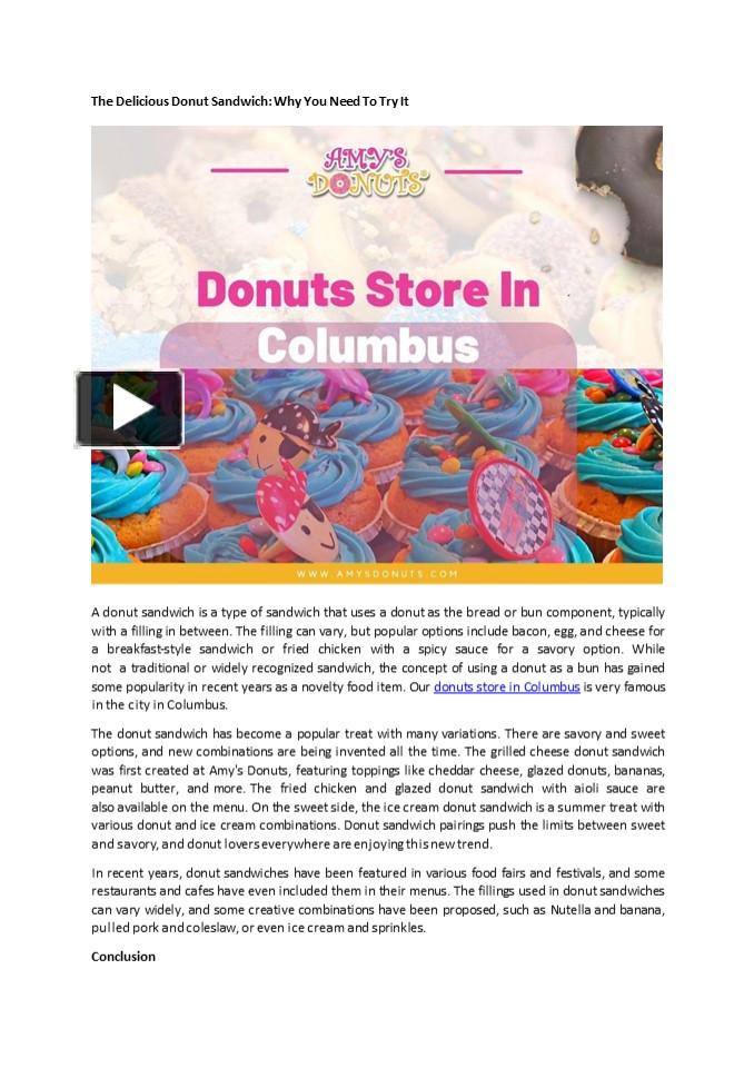 PPT – The Delicious Donut Sandwich: Why You Need To Try It (1 ...