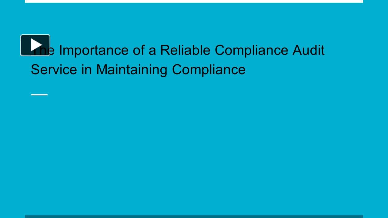 PPT – Compliance Audit service 2 PowerPoint presentation | free to download - id: 975d22-MjkyZ