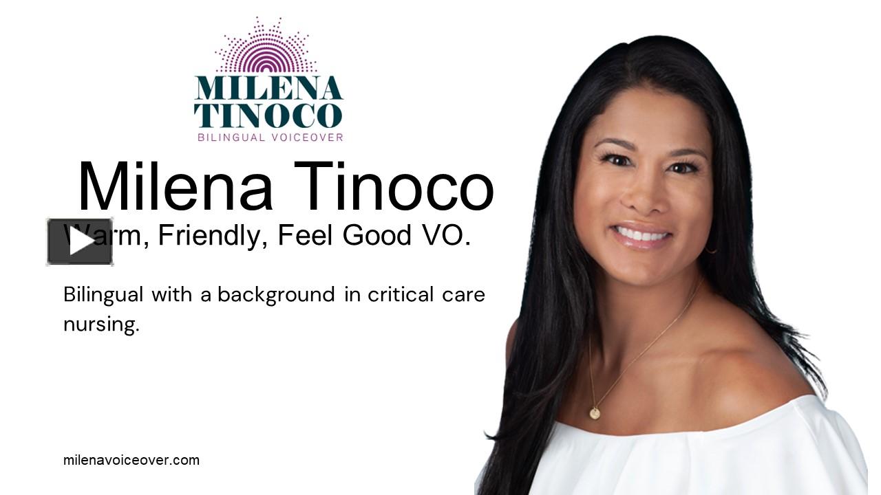 PPT – Milena Tinoco - Bilingual Voiceover PowerPoint presentation | free to download - id ...