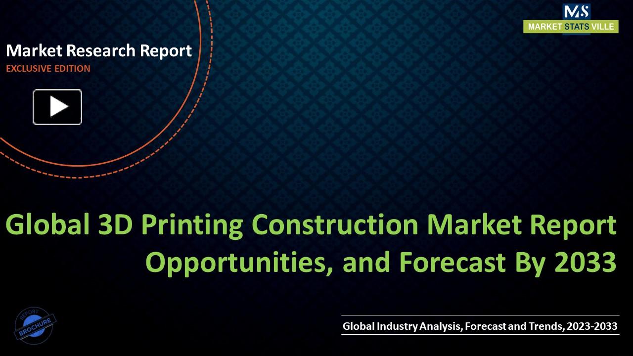 3D Printing Construction Market Report Opportunities, and Forecast By 2033 presentation | free ...