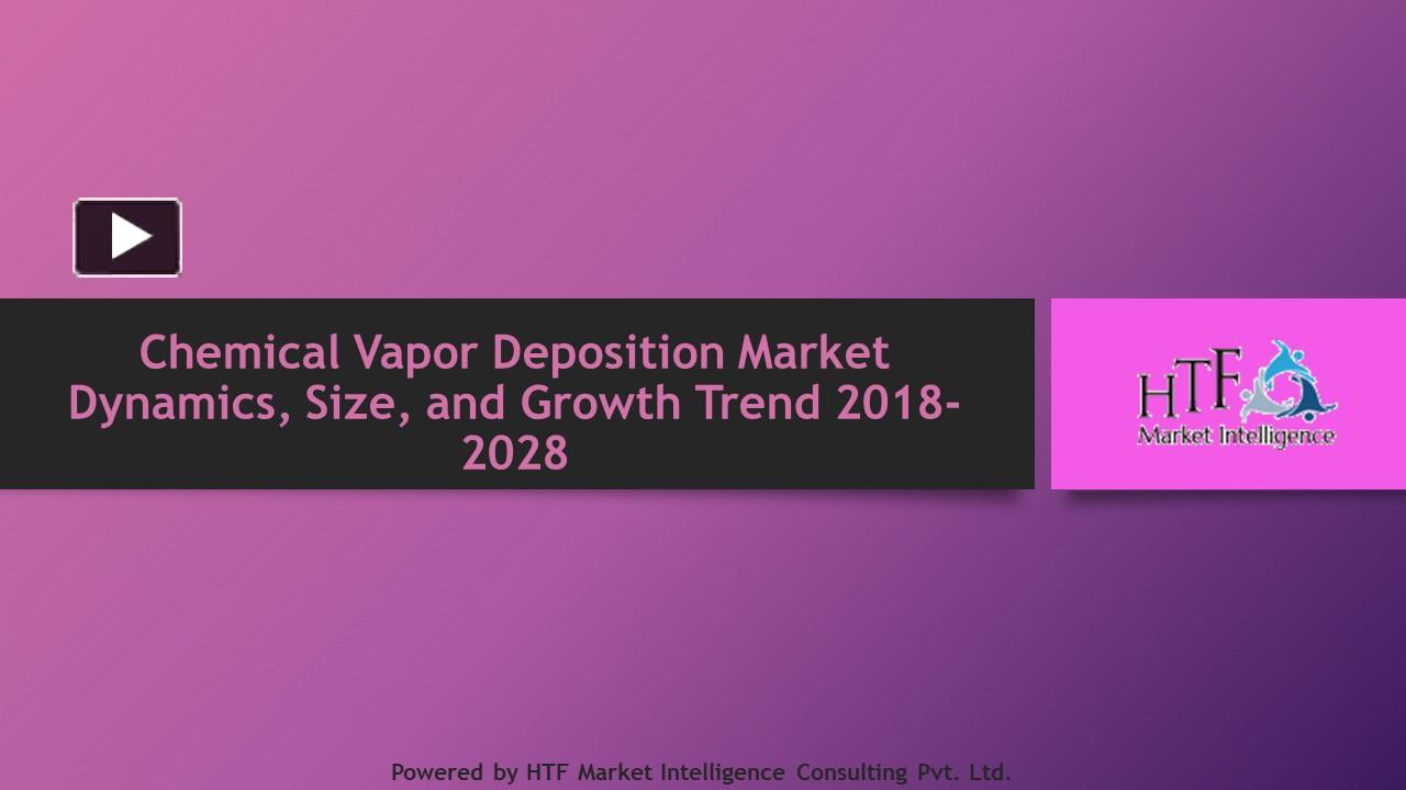 PPT – Chemical Vapor Deposition Market Dynamics, Size, and Growth Trend 2018- 2028 PowerPoint ...