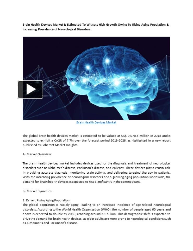 PPT – Brain Health Devices Market PowerPoint presentation | free to download - id: 976445-YTNhM