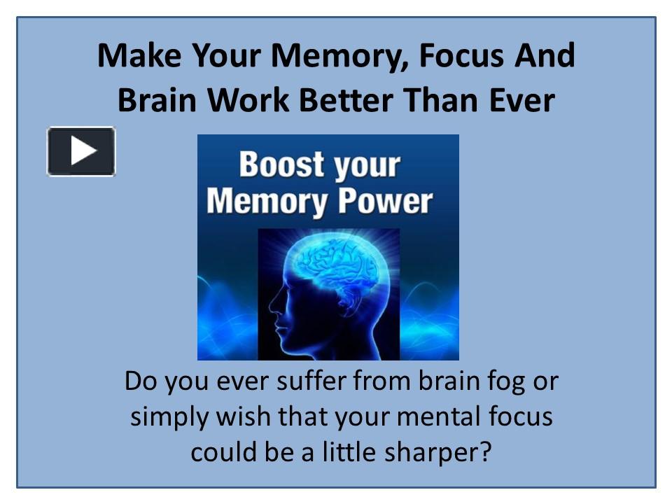 PPT – Natural Brain Function Booster Supplement PowerPoint presentation | free to download - id ...