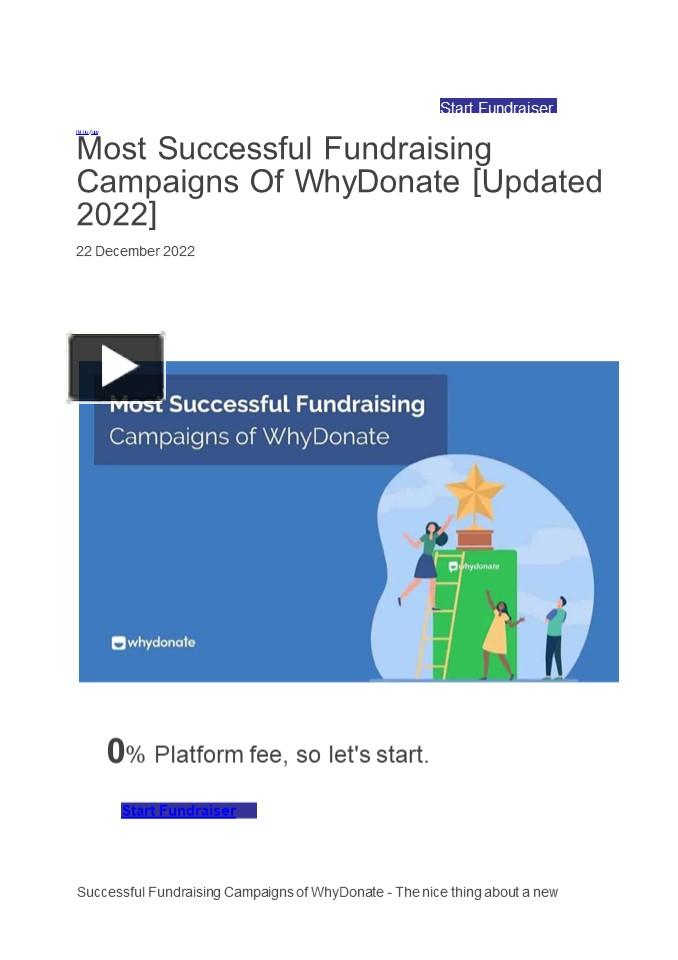 PPT – Successful Fundraising Campaigns PowerPoint presentation | free ...