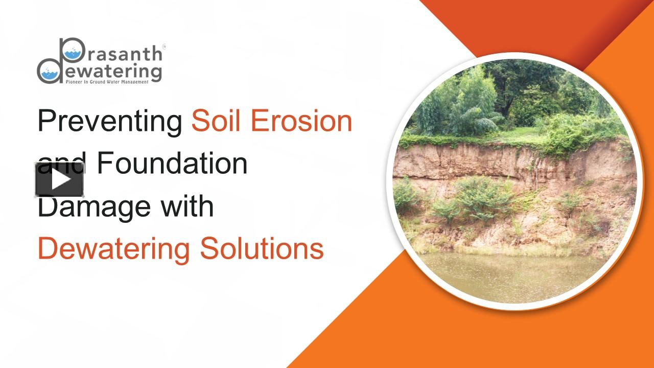 Preventing Soil Erosion and Foundation Damage with Dewatering Solutions | Dewatering in Chennai ...
