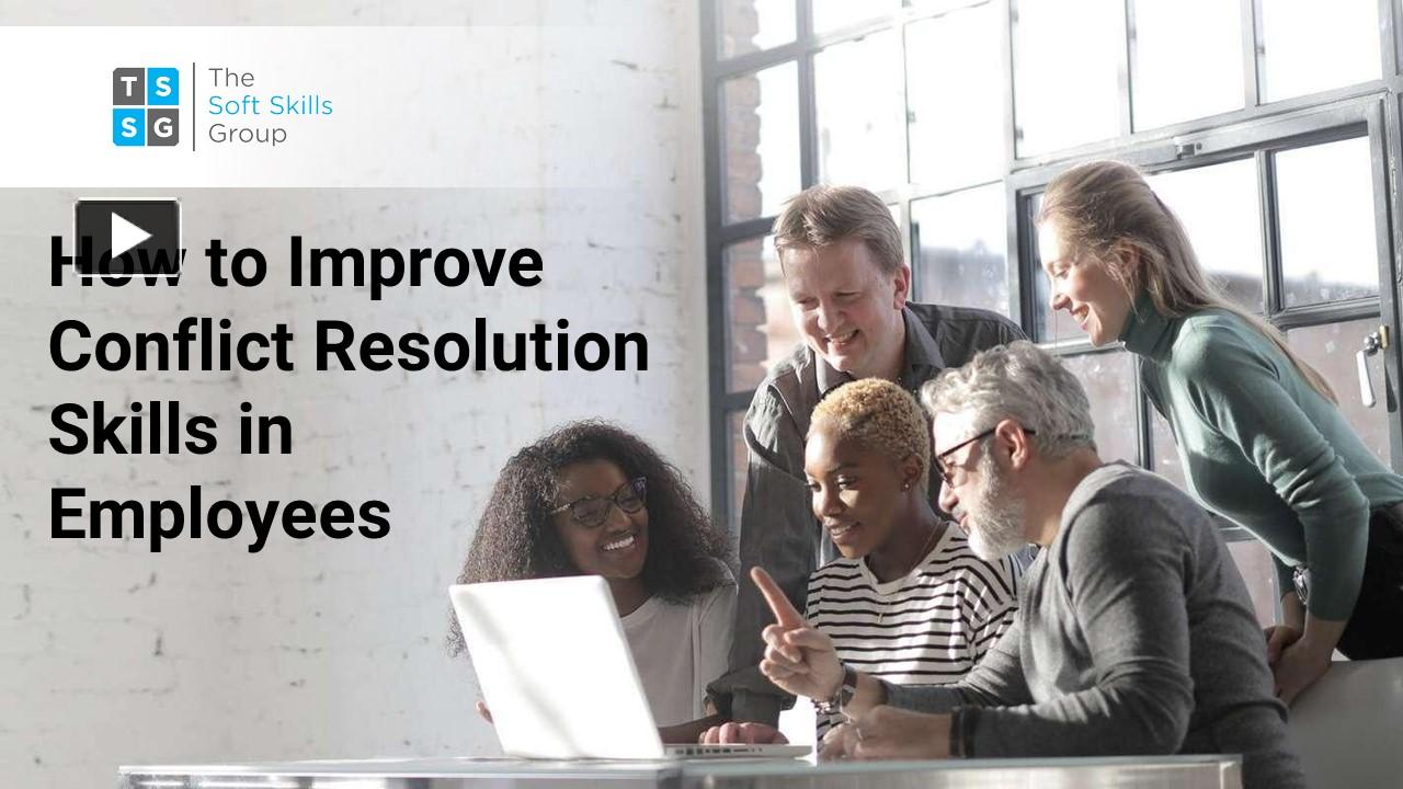 Conflict Resolution Skills Training presentation | free to download