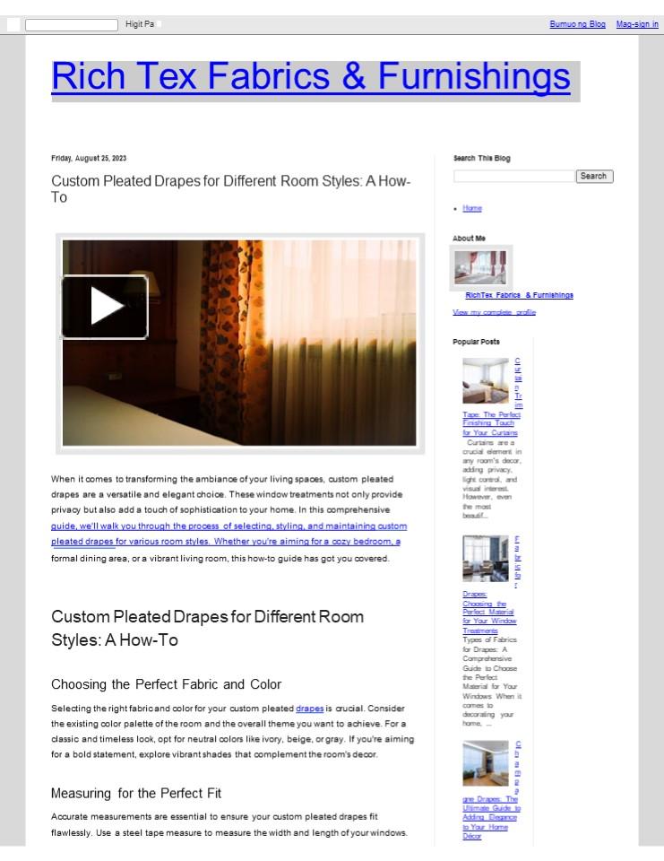 PPT – Custom Pleated Drapes for Different Room Styles: A How-To PowerPoint presentation | free ...