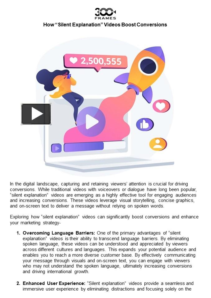 PPT – How “Silent Explanation” Videos Boost Conversions PowerPoint ...
