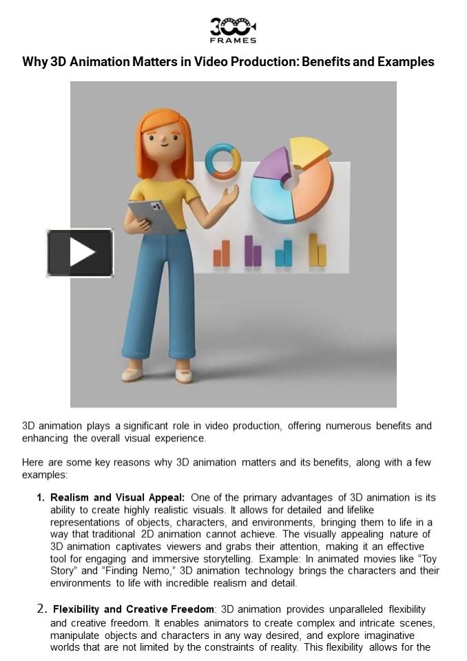 Why 3D Animation Matters in Video Production: Benefits and Examples ...