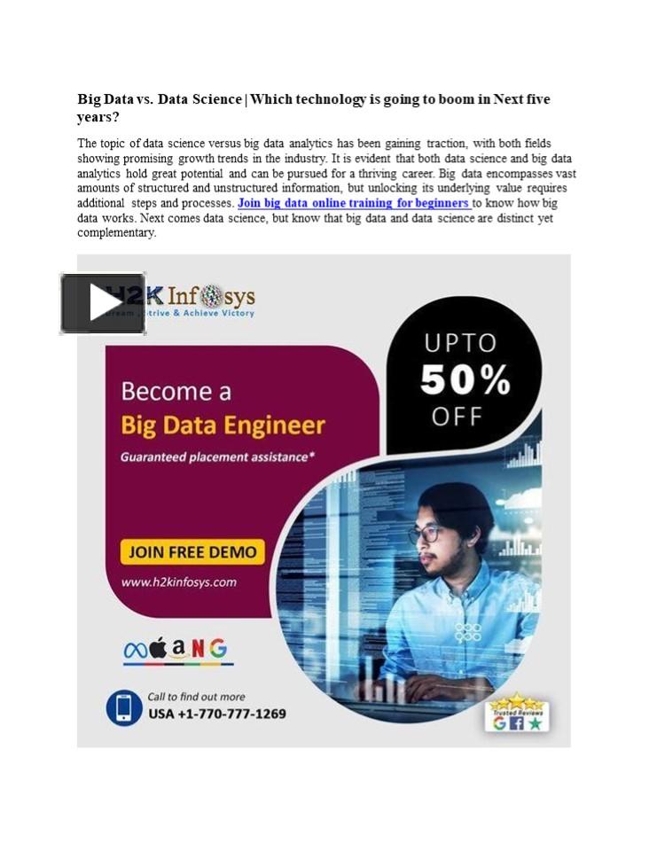 PPT – Big Data vs. Data Science | Which technology is going to boom in Next five years ...