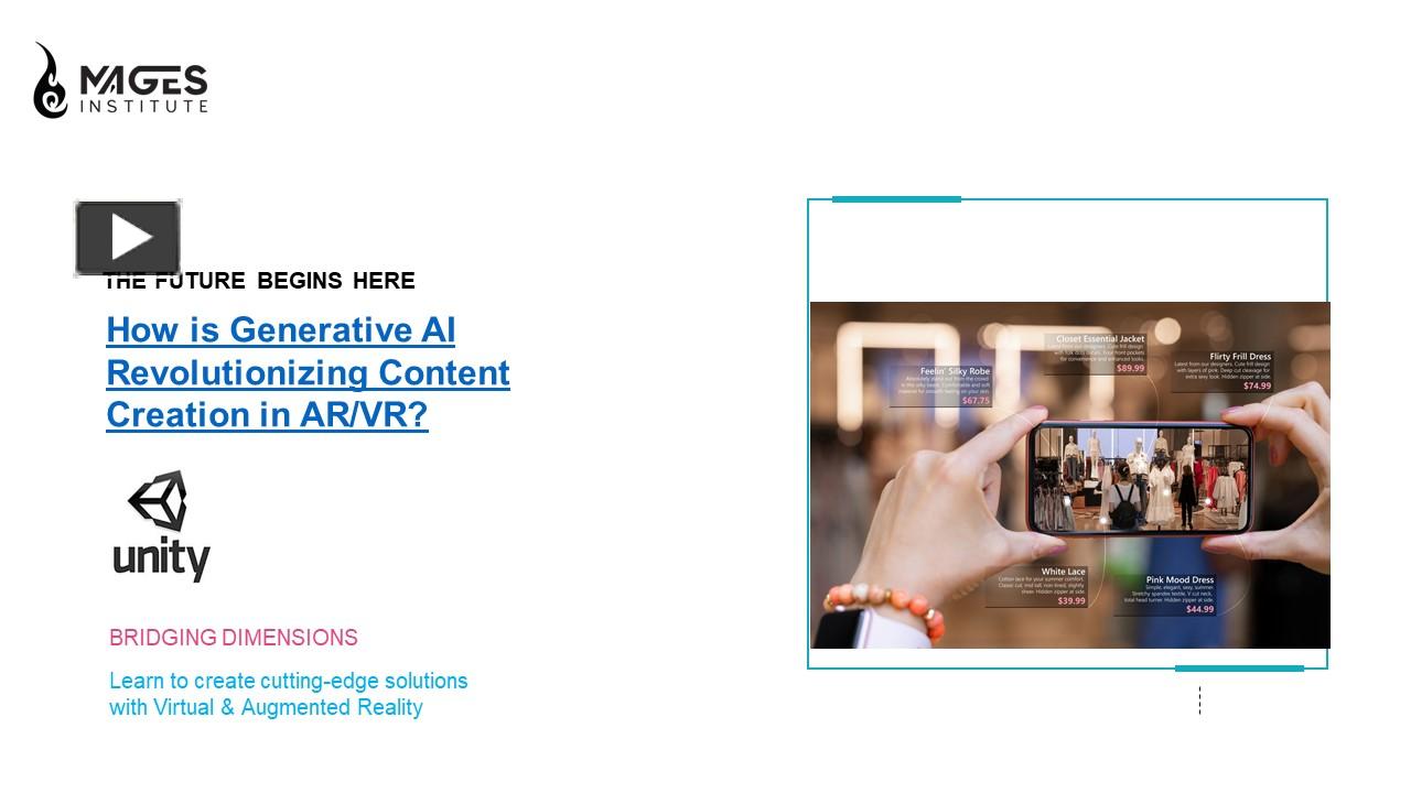 How Is Generative Ai Revolutionizing Content Creation In Ar Vr Presentation Free To Download