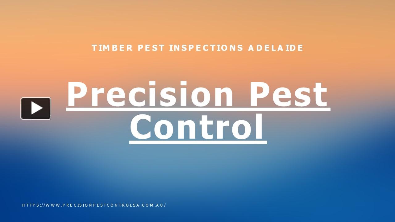 Termite Treatment Adelaide - Precision Pest Control presentation | free to download