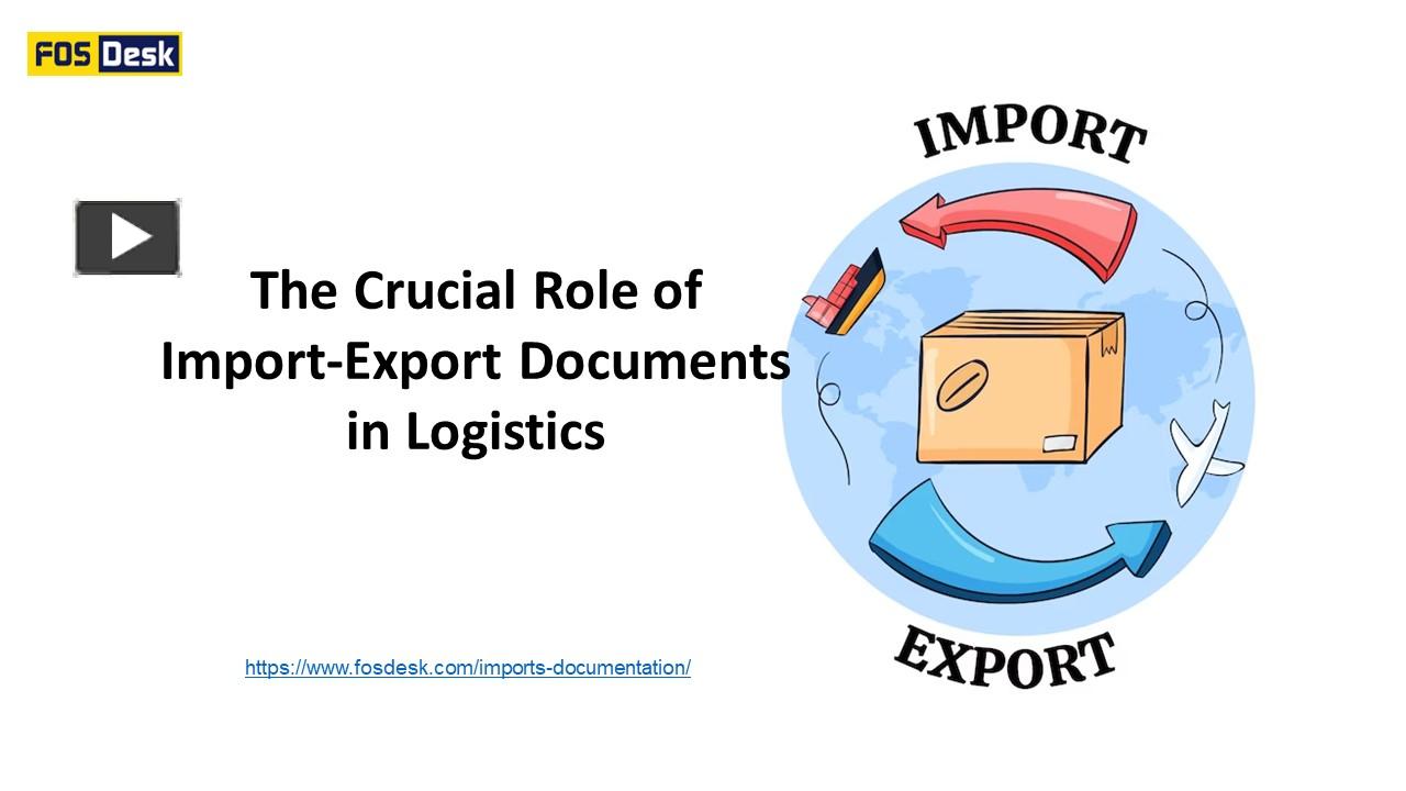 PPT – Paper Trails of Global Commerce: Exploring Export-Import Documentation PowerPoint ...