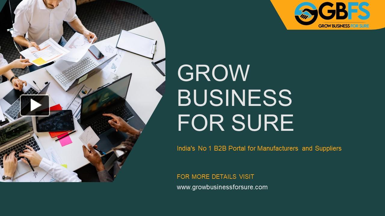 PPT – India's No 1 B2B Portal for Manufacturers and Suppliers PowerPoint presentation | free to ...