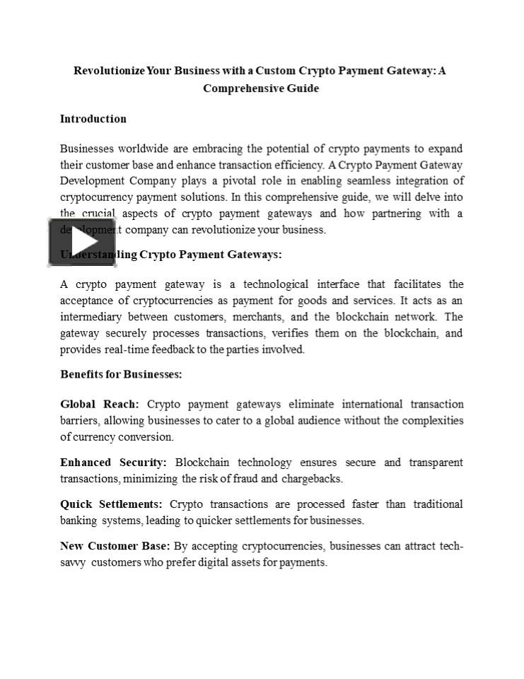 PPT – Crypto Payment Gateway Development Company PowerPoint presentation | free to download - id ...