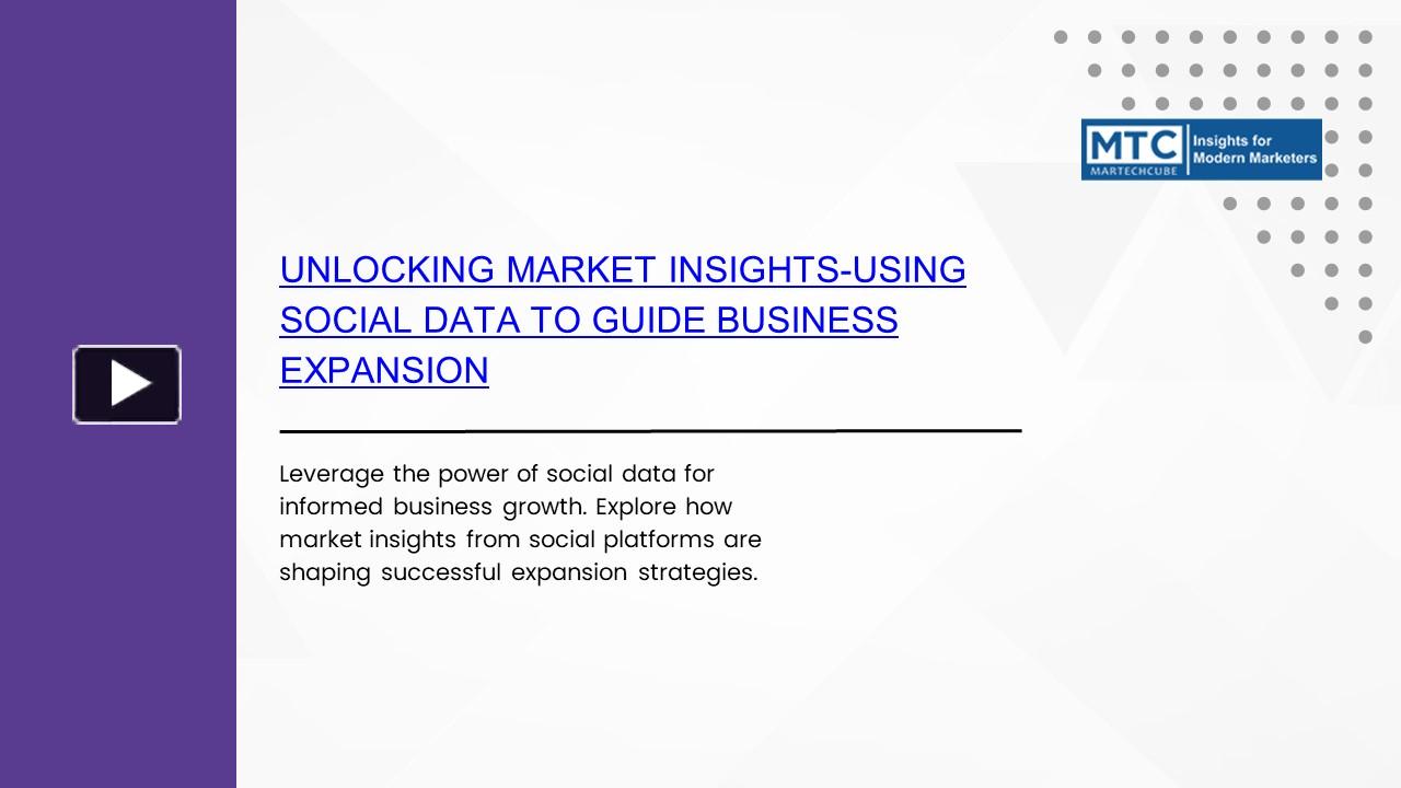 PPT – Unlocking market insights-using social data to guide business expansion PowerPoint ...