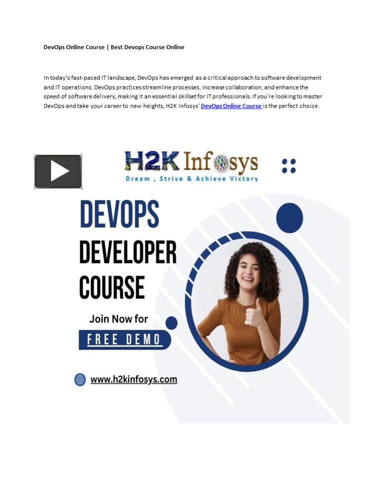Devops Online Course Best Devops Course Online Presentation Free To Download