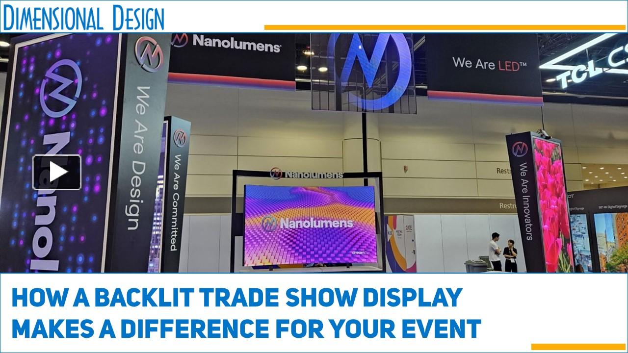 PPT – How A Backlit Trade Show Display Makes a Difference for Your Event PowerPoint presentation ...