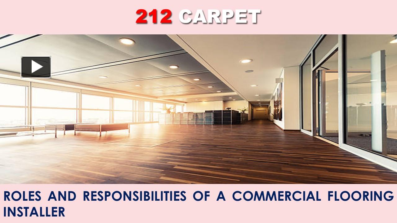 Roles And Responsibilities Of A Commercial Flooring Installer