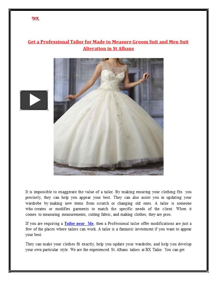 PPT – Get a Professional Tailor for Made to Measure Groom Suit and Men Suit Alteration in St ...