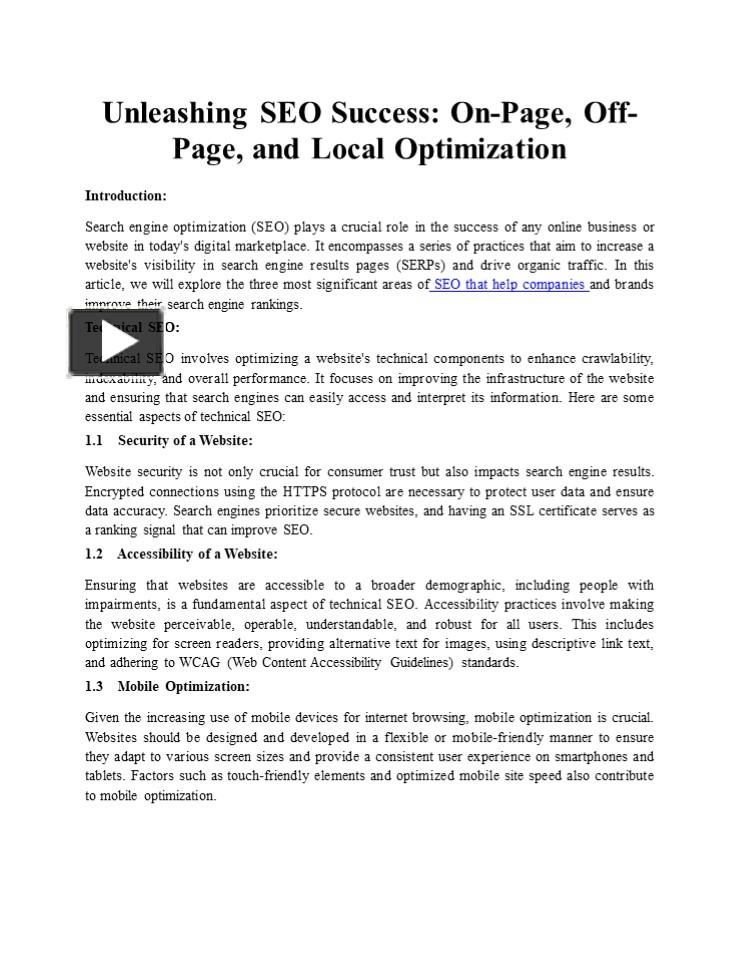 PPT – On-Page, Off-Page, and Local Optimization PowerPoint presentation | free to download - id ...