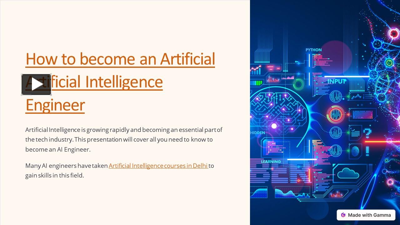 PPT – How to become an Artificial Intelligence Engineer PowerPoint presentation | free to ...