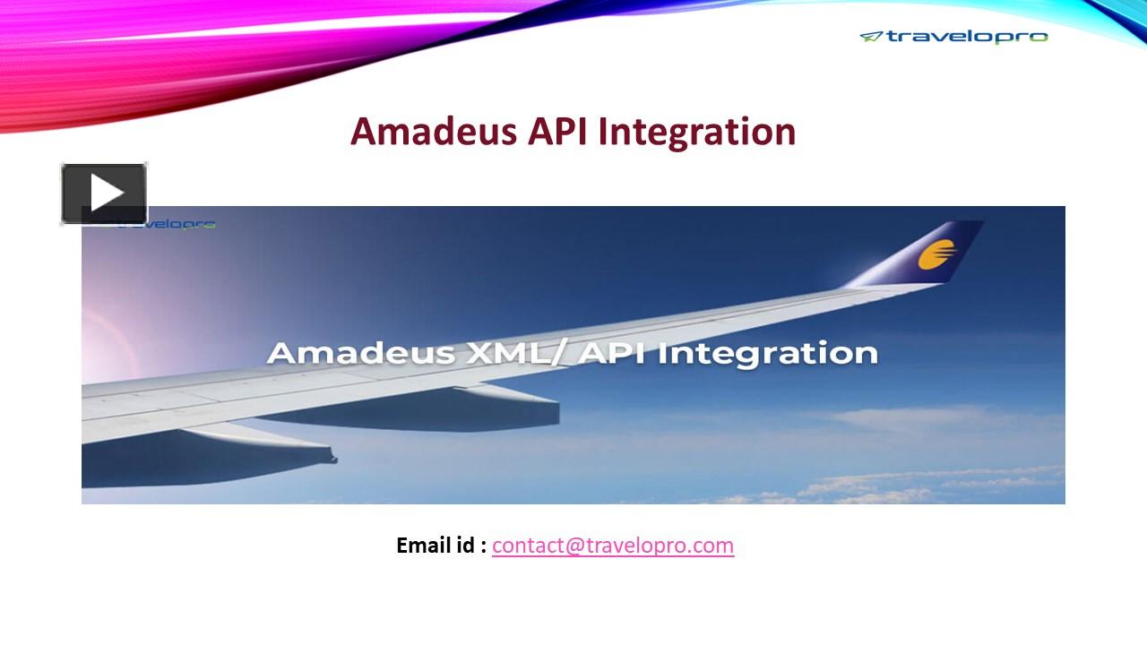 Amadeus API Integration presentation | free to download