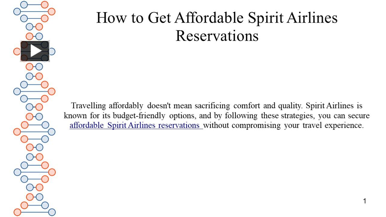 PPT – How to get Affordable Spirit Airline Reservation PowerPoint presentation | free to ...