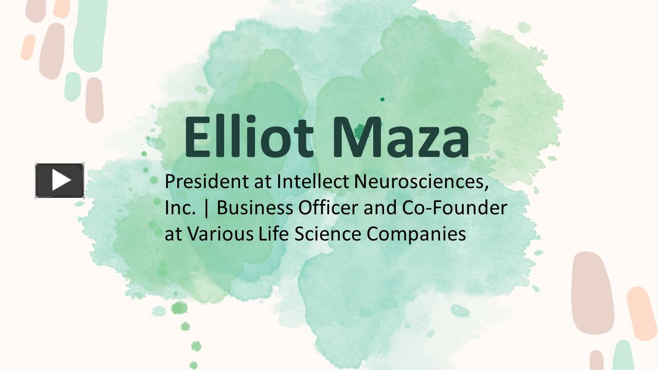 PPT – Elliot Maza - Possesses Excellent Presentation Skills PowerPoint presentation | free to ...