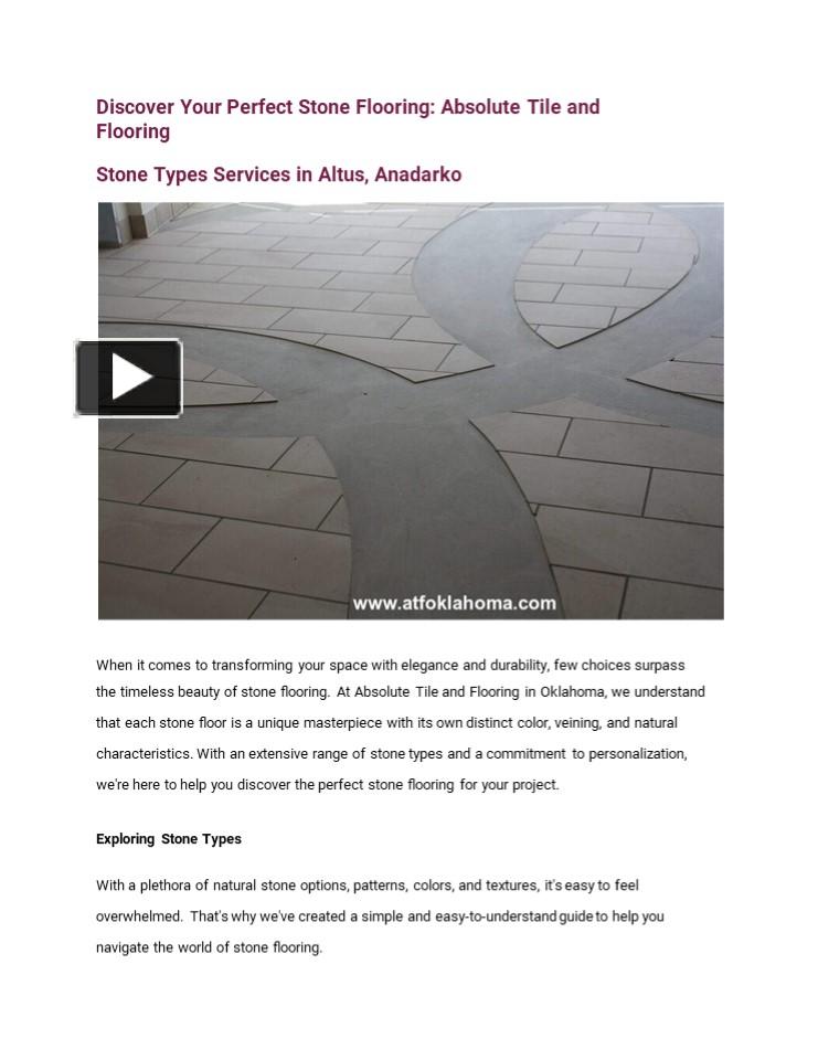 PPT – Discover Your Perfect Stone Flooring: Absolute Tile and Flooring Stone Types Services in ...