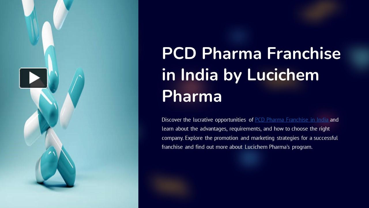 PPT – Best PCD Pharma Franchise in India - Lucichem Pharma PowerPoint presentation | free to ...