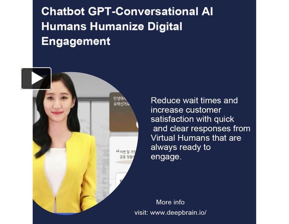 Chatbot gpt-Conversational AI Humans Humanize Digital Engagement presentation | free to download