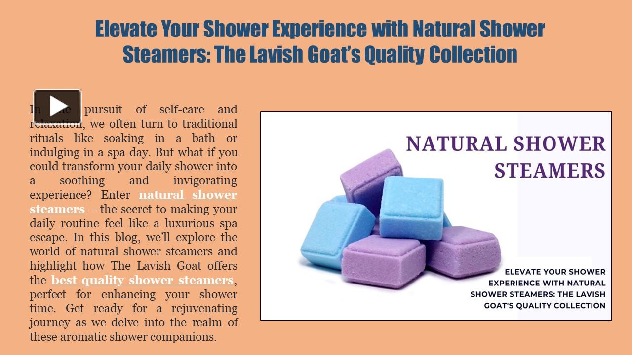 PPT – Elevate Your Shower Experience with Natural Shower Steamers: The ...