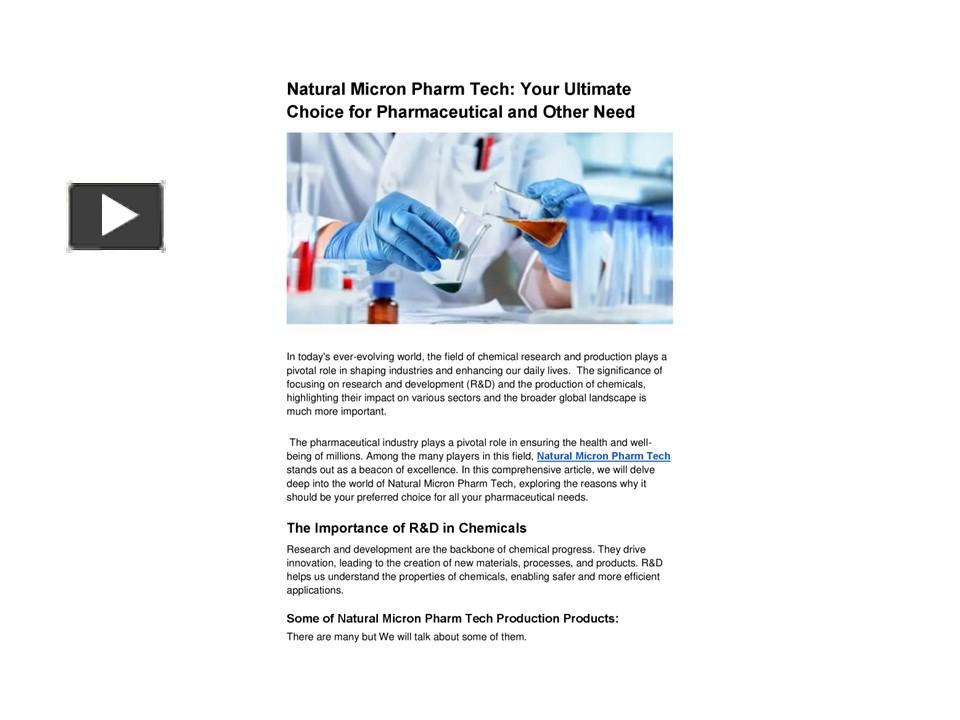 PPT – Natural Micron Pharm Tech PowerPoint presentation | free to ...