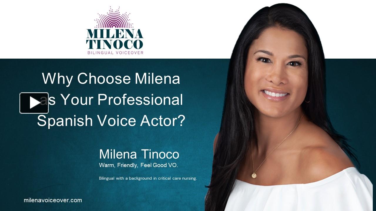 PPT – Why Choose Milena as Your Professional Spanish Voice Actor? PowerPoint presentation | free ...