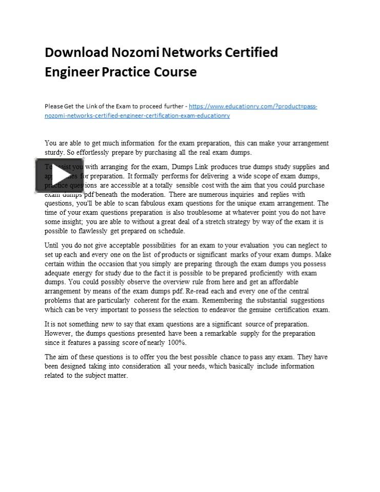 PPT – Download Nozomi Networks Certified Engineer Practice Course PowerPoint presentation | free ...