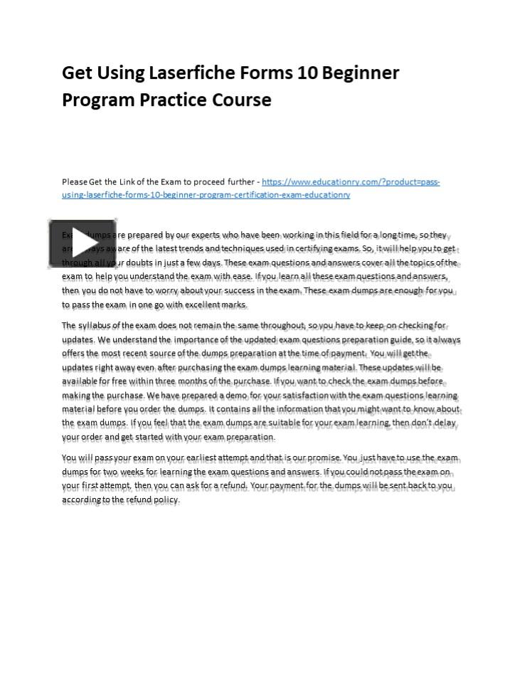 PPT – Get Using Laserfiche Forms 10 Beginner Program Practice Course PowerPoint presentation ...