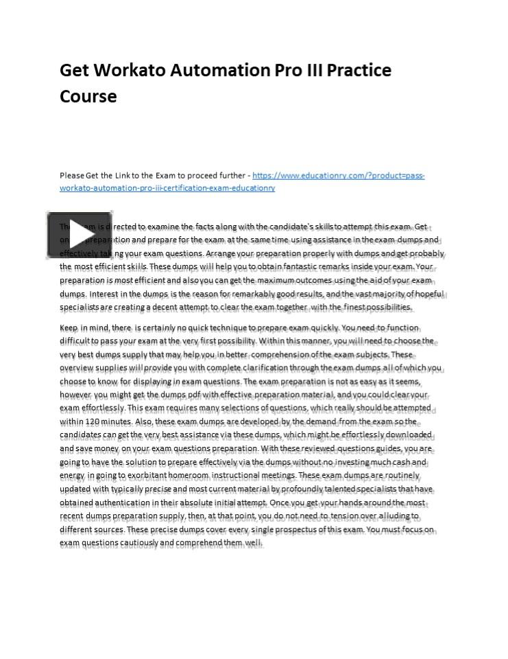 PPT – Get Workato Automation Pro III Practice Course PowerPoint presentation | free to download ...