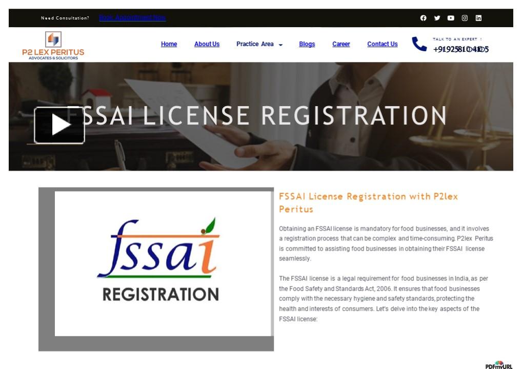 PPT – FSSAI LICENSE REGISTRATION PowerPoint presentation | free to download - id: 979ff2-NzcxY