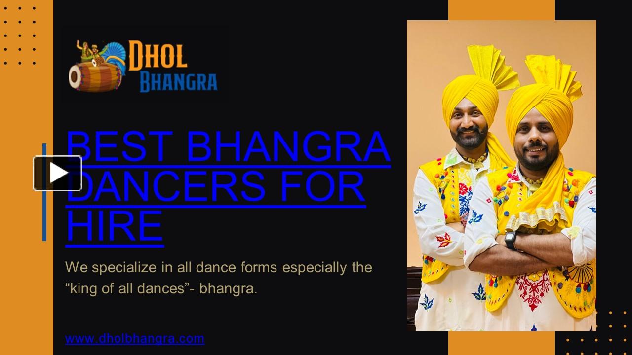 PPT – Best Bhangra Dancers for Hire in Dubai | Dhol Bhangra PowerPoint presentation | free to ...