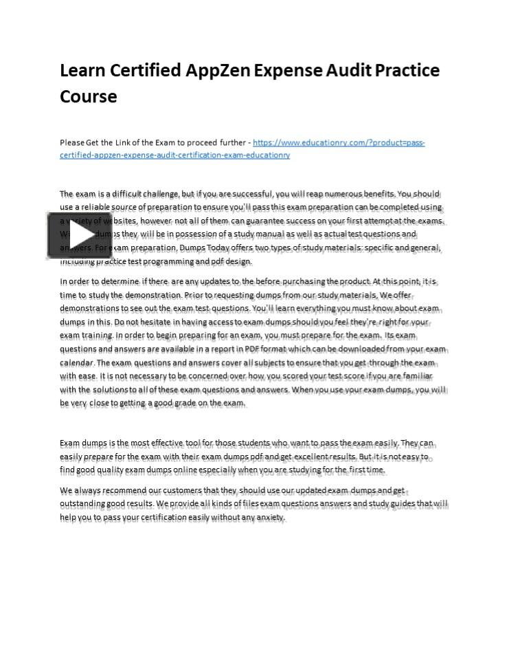 PPT – Learn Certified AppZen Expense Audit Practice Course PowerPoint presentation | free to ...
