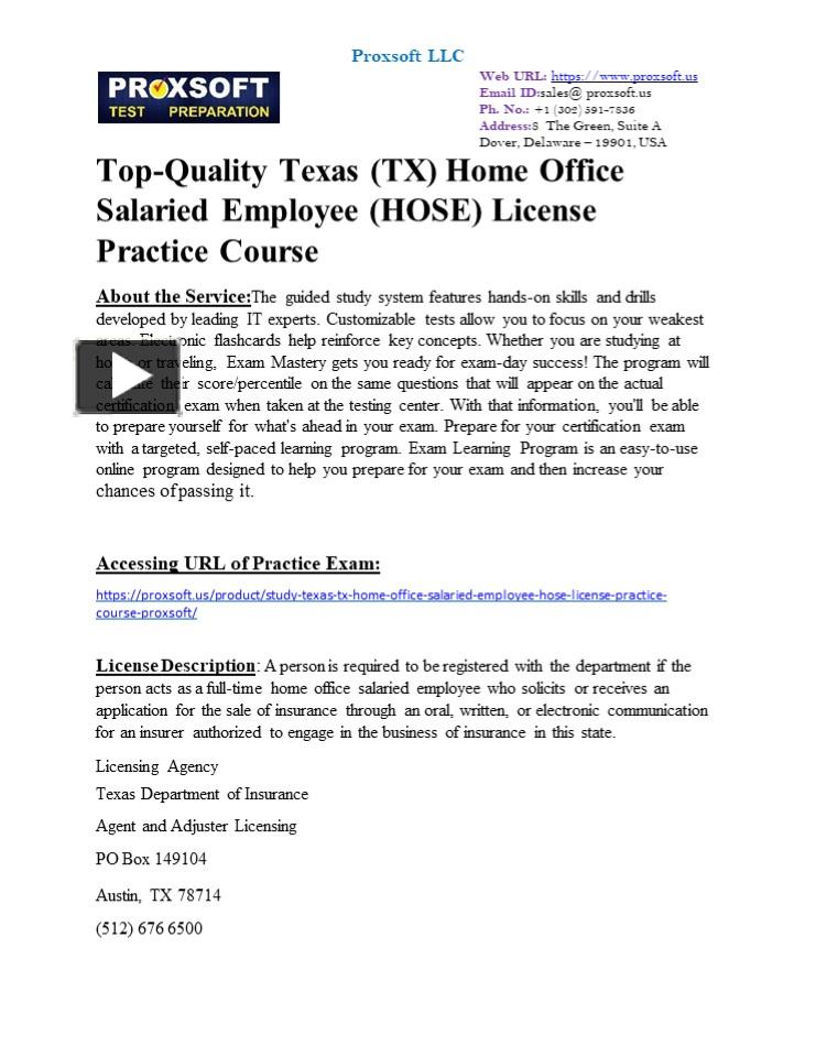 PPT – Top-Quality Texas (TX) Home Office Salaried Employee (HOSE ...