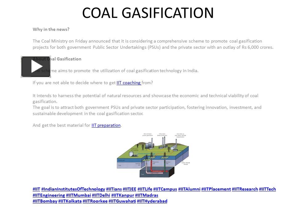 PPT – COAL GASIFICATION PowerPoint presentation | free to download - id: 97a8e0-ZjMyN