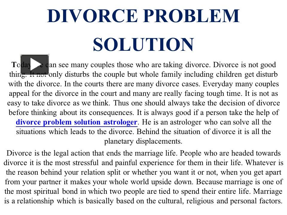 PPT – Divorce Problem Solution - In Just 2 Hours +91-7508915833 Call Now PowerPoint presentation ...