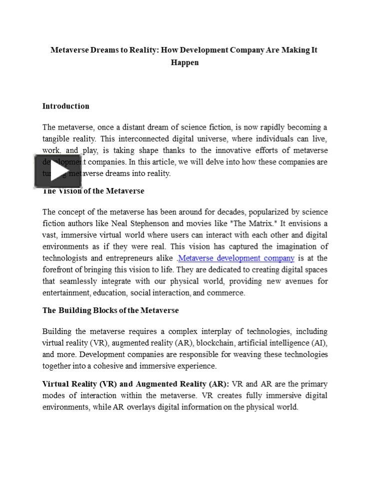 PPT – Metaverse Development Company PowerPoint presentation | free to download - id: 97af89-ZmY2Z