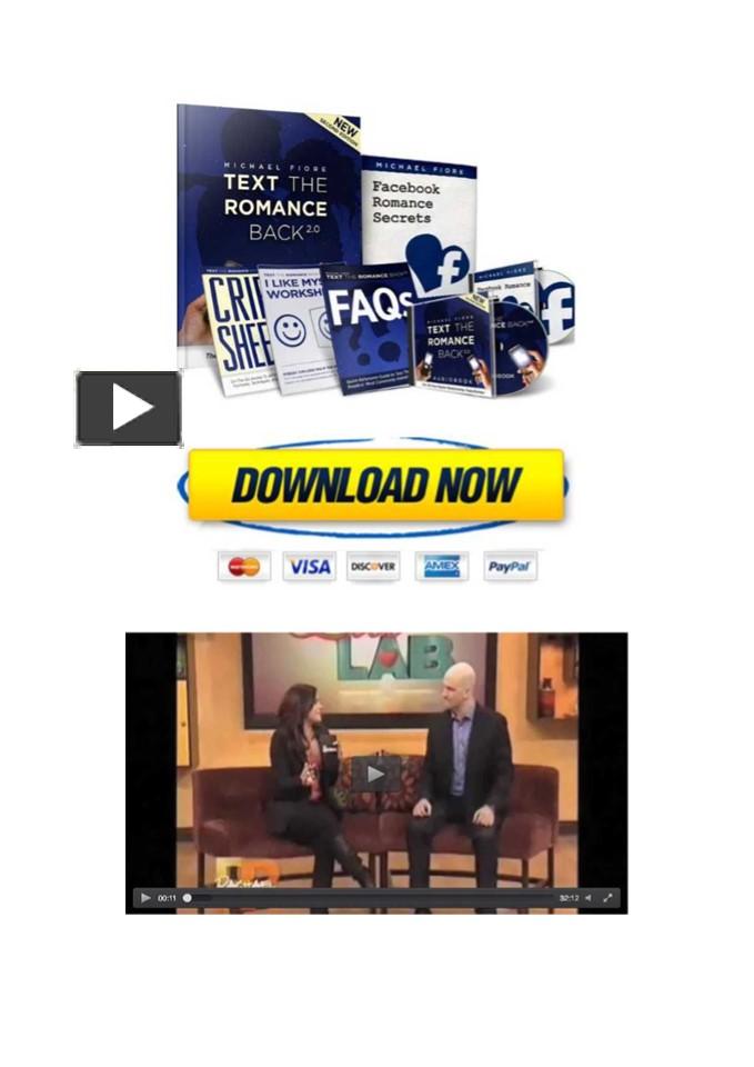 Text The Romance Back PDF Download Michael Fiore (eBook) presentation | free to download