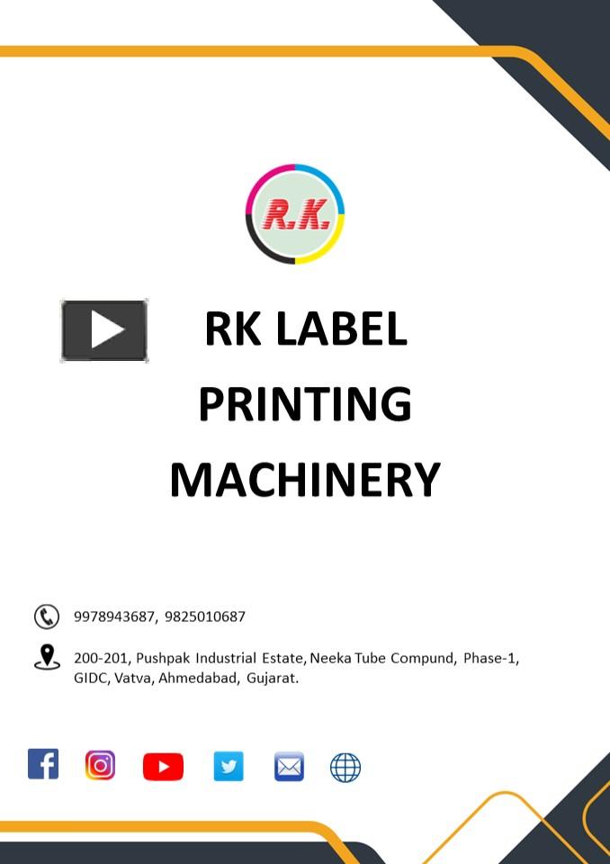RK Label Printing Machinery Pvt Ltd presentation | free to download