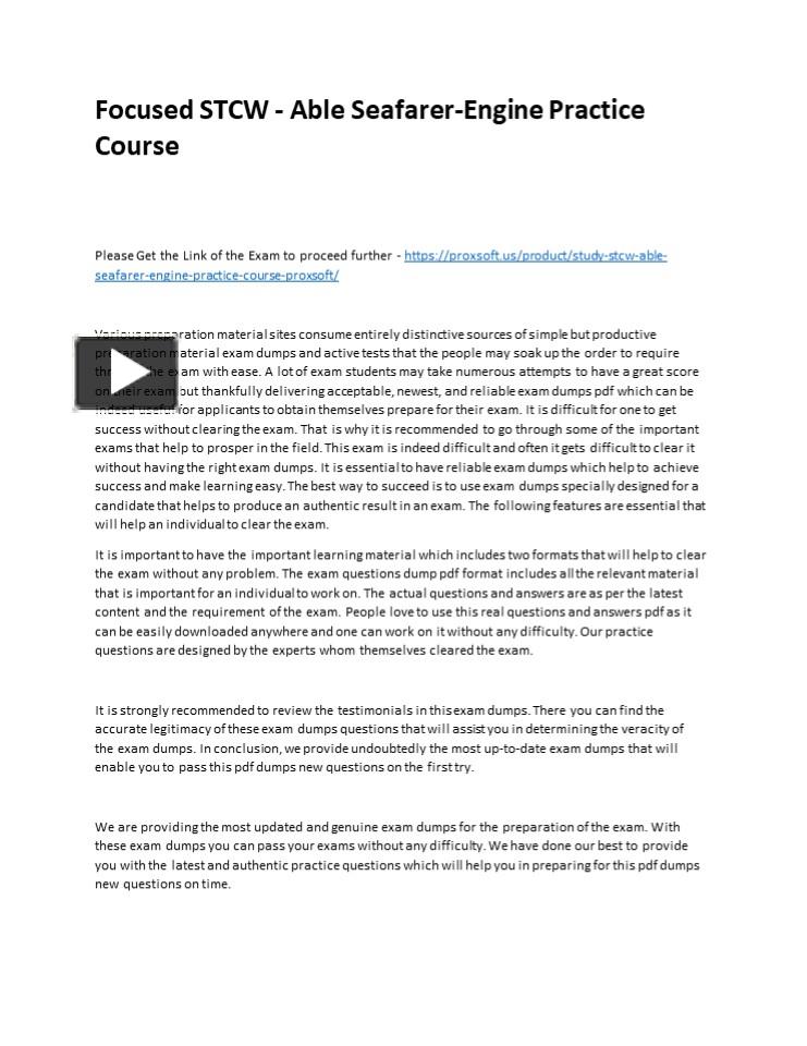 PPT – Focused STCW - Able Seafarer-Engine Practice Course PowerPoint presentation | free to ...