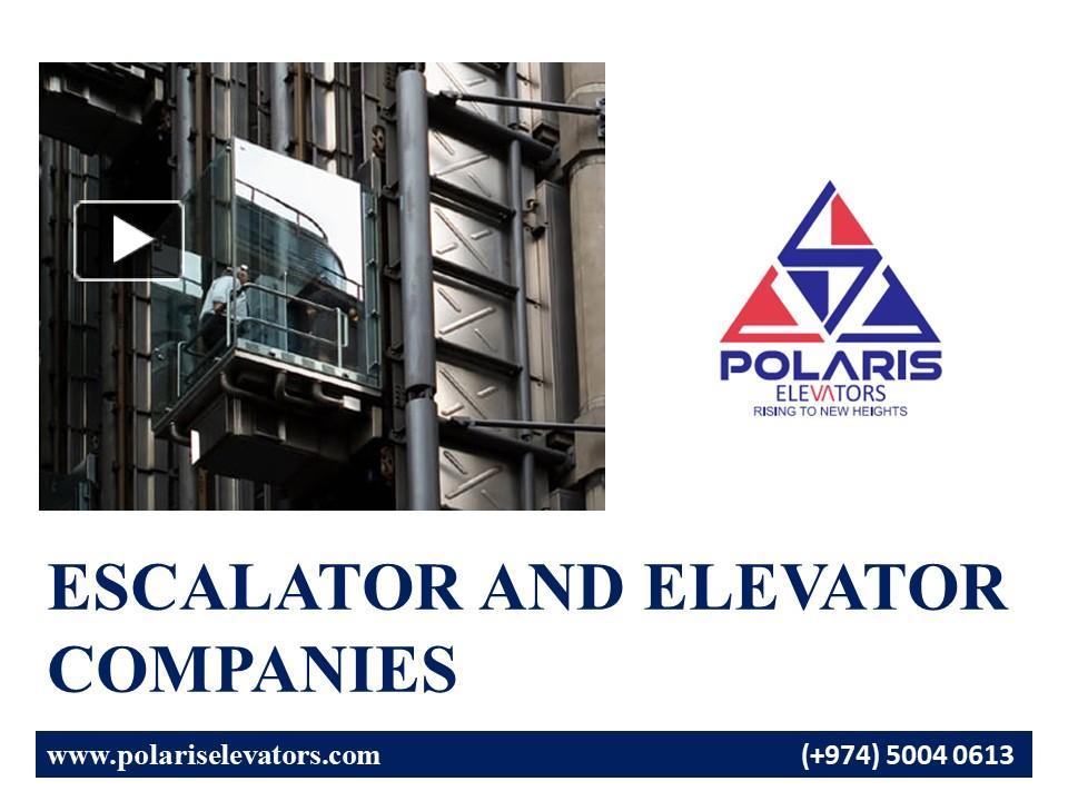 Escalator and Elevator Companies presentation | free to download