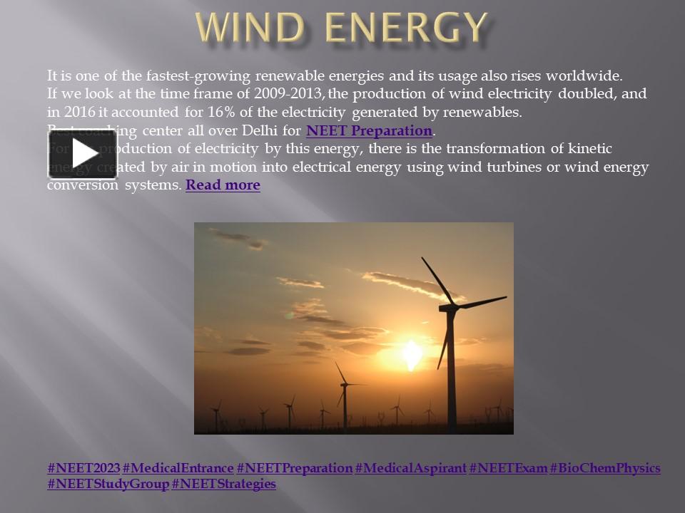 PPT – WIND ENERGY PowerPoint presentation | free to download - id: 97be3e-ZDM3Y